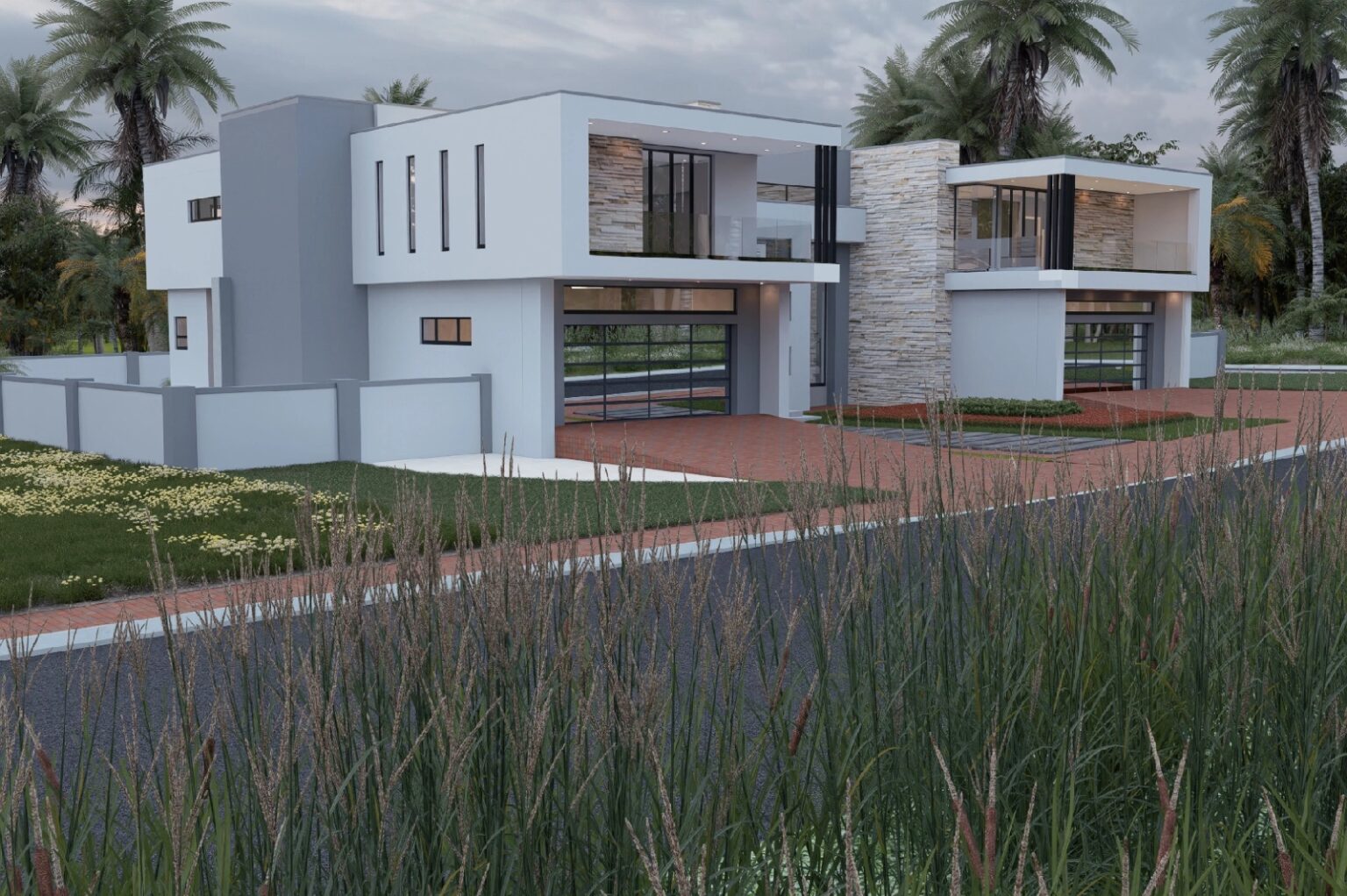 Modern 7-Bedroom House Plan MLB-073.8D - Detailed Architectural ...