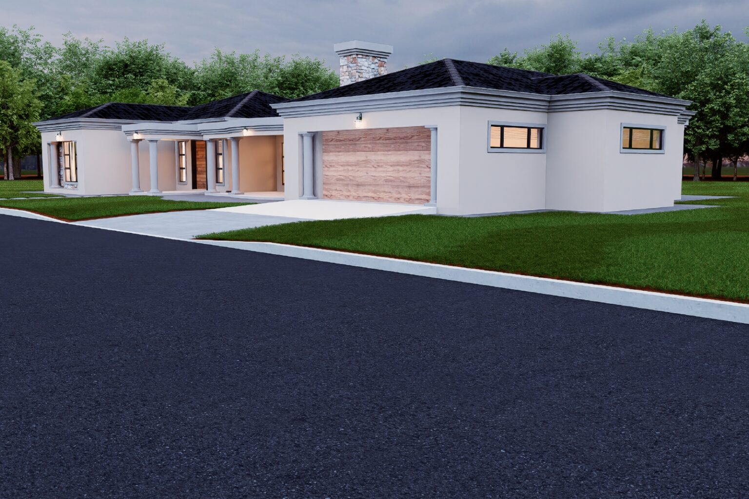 4 Bedroom House Plan MOB 2407-14 | My Building Plans South Africa